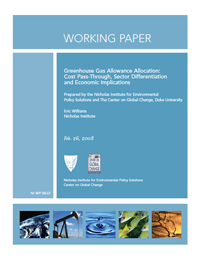 Greenhouse Gas Allowance Allocation: Cost Pass-Through, Sector ...